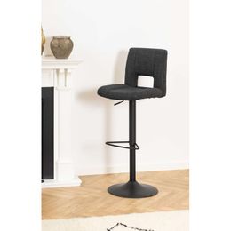 ACTONA GROUP Barhocker &raquo;Sylvia Barstuhl, H&ouml;henverstellbar,&laquo; Trompetenfu&szlig;, Gasfeder, drehbar, vertikale N&auml;hte, 2er-Satz grau 100% Polyester B/H/T: 