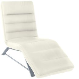 W.Schillig Relaxliege &raquo;daily dreams&laquo; Funktionsliege wahlweise mit Motor, Gestell matt, Breite 65 cm wei&szlig; Longlife Xtra-Leder Z59: Glattleder mit 