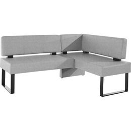 OTTO home Eckbank &raquo;Oliver mit Metallgestell, K&uuml;chenbank&laquo; verschiedene Bez&uuml;ge Cord Esszimmerbank OTTOs Choice grau Holzwerkstoff, Massivholz, Polyester