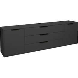 M&auml;usbacher Sideboard &raquo;Bonnie&laquo; Modernes Sideboard grau B/H/T: 216cm x 67cm x 45cm, 2 Stk., 2 Stk.