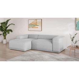 s.Oliver Ecksofa &raquo;EMMERIK Designersofa, L-Form mit Wellenfederung, B/T/H: 260/155/73 cm&laquo; hoher Sitzkomfort, gem&uuml;tlich und modern, auch in Cord grau 