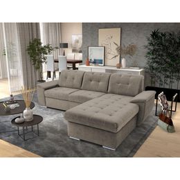 exxpo - sofa fashion Ecksofa &raquo;Derby Inkl. Kopfteilverstellung, wahlw. Bett & Bettkasten, L-Form&laquo; EXTRA an Komfort zum Relaxen, Entspannen und 