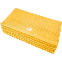Dyckhoff Gaestehandtuecher &raquo;Nature&laquo; gelb Frottier, Obermaterial: 100% Baumwolle B/L: 30cmx50cm, 6 Stk., Frottier