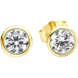 Aniston Jewelry & Watches Damen Aniston JEWELRY & WATCHES Paar Ohrstecker &raquo;Schmuck Geschenk Ohrschmuck Ohrringe&laquo; mit Zirkonia (synth.) gold 5,8mm, 