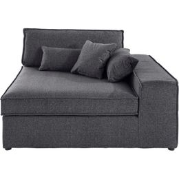 OTTO home Sofaelement &raquo;Enid&laquo; als Teil eines Modulsofas, fester Sitzkomfort schwarz Baumwollmix (60% Baumwolle/40% Leinen);Struktur fein (100% 