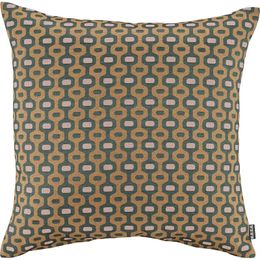 HOCK Dekokissen &raquo;Sami&laquo; mit trendigem Muster, Kissenh&uuml;lle mit F&uuml;llung, 1 St&uuml;ck braun Baumwolle, Polyester B/L: 50cm x 50cm, 1 Stk.