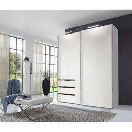 wimex Schwebet&uuml;renschrank &raquo;Level by fresh to go&laquo; wei&szlig; B/H/T: 200cm x 216cm x 65cm, Schubladen: 3 Stk. T&uuml;ren: 2 Stk.