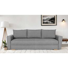 Home Affaire 3-Sitzer &raquo;MAGHERA 230 cm - OTTO. Verl&auml;ssliche Qualit&auml;t.&laquo; Schlafsofa, Bettkasten, pflegeleicht grau 100% Polyester B/H/T: 230cm x 79cm x 
