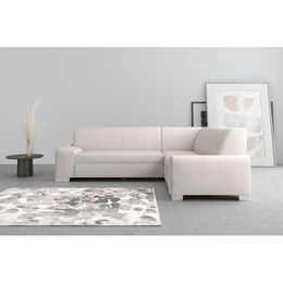 DOMO collection Ecksofa &raquo;Anzio in kubischer Formensprache, flache Armlehnen, L-Form&laquo; Wahlweise mit Bettfunktion und Federkern f&uuml;r hohen Sitzkomfort 