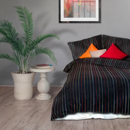 Fleuresse Bettw&auml;sche &raquo;Bed Art S&laquo; 2 Stk. Mako Satin 100% Baumwolle mit Rei&szlig;verschluss bunt Mako-Satin, Obermaterial: 100% Baumwolle B/L: 155cm x 200cm,