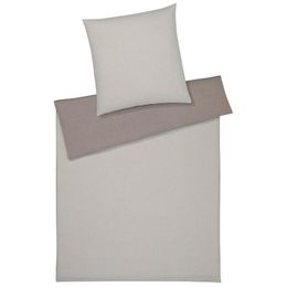 Elegante Bettw&auml;sche &raquo;Tender&laquo; 2 Stk. angenehmes Hautgef&uuml;hl Flanell, Obermaterial: 100% Baumwolle B/L: 135cm x 200cm, 1 Stk., 1 Stk., Flanell, B/L: 80cm x 80cm, 
