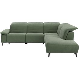 Musterring Ecksofa &raquo;MR 370, intelligenter Komfort im modernen Design&laquo; Optionale Relaxfunktion, flexible Kopfteile & klappbare Armlehnen 94% Polyester, 6% Nylon B