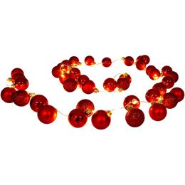N&auml;ve n&auml;ve Lichterkette &raquo;LED-Outdoor-Weihnachtslichterkette, Weihnachtsdeko rot aussen&laquo; 1 Stk.-flammig l: 240cm, Ein-/Ausschalter, incl. Timer (6h an und 