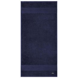 Lacoste Handtuch &raquo;LLECROCO&laquo; mit Label-Applikationen blau Frottier, Obermaterial: 100% Baumwolle B/L: 50cmx100cm, 1 Stk., Frottier