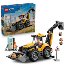Lego Konstruktionsspielsteine &raquo;Gelber Baggerlader (60480), Lego City&laquo; Made in Europe Einheitsgr&ouml;&szlig;e Konstruktionsspielsteine