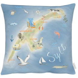 Apelt Dekokissen &raquo;6746&laquo; blau Obermaterial: 70% Polyester, 30% Baumwolle B/L: 46cm x 46cm, 1 Stk.