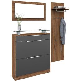 borchardt M&ouml;bel borchardt M&ouml;bel Garderoben-Set &raquo;Oliva&laquo; grau Einheitsgr&ouml;&szlig;e