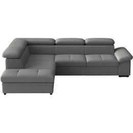 Sit & More sit&more Ecksofa &raquo;Viola, L-Form, B. 249 cm&laquo; optional Schlaffunktion 100% Polyester B/H/T: 249cm x 73cm x 226cm, Cord, Ottomane links, ohne 