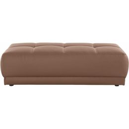DOMO collection Hocker &raquo;Ava Bankhocker mit Federkernunterfederung, B/T 150/67cm&laquo; braun Struktur (100% Polyester);Microfaser PRIMABELLE (100% Polyester