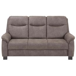 OTTO home 3-Sitzer &raquo;Boccaccio&laquo; mit Federkern, incl. Kopfteilverstellung grau Struktur weich (90% Polyester / 10% Polyamid);Luxus-Microfaser (100% 