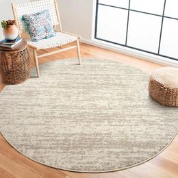 Sanat Teppich &raquo;Oslo, auch als L&auml;ufer und in Rund&laquo; rund 10 mm H&ouml;he meliert robuster Kurzflor, Wohnzimmer, Schlafzimmer, auch als L&auml;ufer beige Kunstfaser &Oslash; 