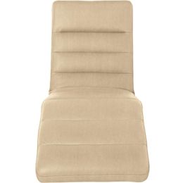 W.Schillig Relaxliege &raquo;daily dreams&laquo; Funktionsliege wahlweise mit Motor, Gestell Chrom, Breite 65 cm beige Longlife Xtra-Leder Z59: Glattleder mit 