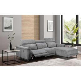 OTTO home Ecksofa &raquo;LUND Cord, L-Form, 261 cm, man. o. elektr. Relaxfunktion (mit USB-A)&laquo; mit USB A-Anschluss bei elektrischer Variante und 