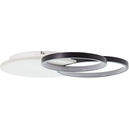 Brilliant LED Deckenleuchte &raquo;Davinson&laquo; LED-Modul 1 Stk. Warmwei&szlig; &Oslash; 55 cm, 4700 lm, warmwei&szlig;es Licht, Metall/Kunststoff, wei&szlig;/schwarz wei&szlig; 1, &Oslash; 55cm H: 6,8cm, 1 