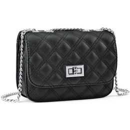 Lascana Damen Lascana Umh&auml;ngetasche &raquo;Minibag, Schultertasche, Henkeltasche, Crossbody Bag&laquo; Handtasche Damen zum Umh&auml;ngen, mit Kettenhenkel, VEGAN 