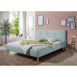 Maintal Polsterbett &raquo;Lonepine&laquo; Bettseiten zerlegt, ohne Bettkasten blau Liegefl&auml;che L&auml;nge B: 200cm x 180cm, Struktur (100% Polyester) mit Einlegerahmen/ohne 