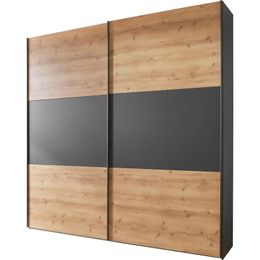 Wiemann Schwebet&uuml;renschrank &raquo;Korfu&laquo; hochwertige Beschl&auml;ge braun B/H/T: 197,3cm x 236cm x 67cm, T&uuml;ren: 2 Stk.