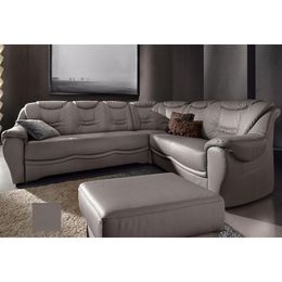 Sit & More sit&more Ecksofa &raquo;Benson L-Form&laquo; wahlweise mit Schlaffunktion grau NaturLeder;Luxus-Microfaser;Luxus-Kunstleder;Primabelle -Microfaser B/H/T: 265cm x 