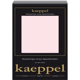Kaeppel Spannbettlaken &raquo;Single Jersey Mako Cotton&laquo; Bettlaken aus 100% Baumwolle rosa Jersey, Obermaterial: 100% Baumwolle B/L: 200cm, 1 Stk., Jersey, 90-