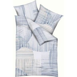Kaeppel Bettw&auml;sche &raquo;Supreme&laquo; 2 Stk. mit graphischem Print grau Mako-Satin, Obermaterial: 100% Baumwolle B/L: 140cm x 200cm, 1 Stk., 1 Stk., Mako-Satin, B/L: 