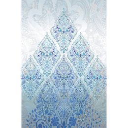 Fleuresse Plaid &raquo;4223&laquo; Mako Satin, Baumwolle, 135x200, 155x220, 200x200cm, Rei&szlig;verschluss blau Mako-Satin B/L: 180cm x 270cm