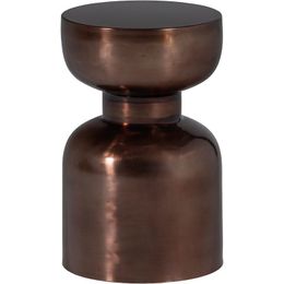Woood Beistelltisch &raquo;Frits mit Bronze-Hochglanzoberfl&auml;che B 30 x T 30 x H 47 cm&laquo; Tragkraft 25 kg, spielerischer Formgebung, pflegeleichte Oberfl&auml;che B