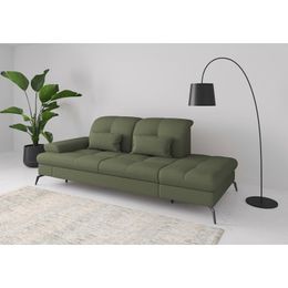 Sit & More sit&more Recamiere &raquo;Amica, inkl. Sitztiefenverstellung und Armteilverstellung&laquo; wahlweise mit Kopfteilverstellung und Stauraum gr&uuml;n 95% Polyester, 5% 