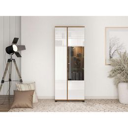 Home Affaire Vitrine &raquo;Burgundy Vitrinenschrank, Standvitrine, Showcase&laquo; Hochglanzfronten, Glast&uuml;r, Komplettes Innenleben Glas, Holzwerkstoff, MDF 