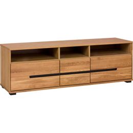 Home Affaire Sideboard zwei T&uuml;ren und zwei Schubladen mit Soft-Close Holz teilmassiv B/H/T: 162,5cm x 52,5cm x 40,5cm, Eiche