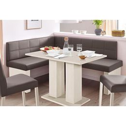 massivline&more Eckbank &raquo;Anna 2&laquo; Breite 169 cm braun Holzwerkstoff, Kunstleder B/H/T: 130cm x 83cm x 169cm, Kunstleder, langer Schenkel rechts
