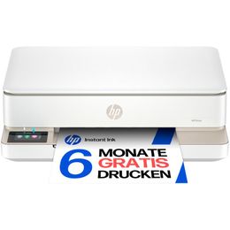 HP Multifunktionsdrucker &raquo;ENVY 6120e&laquo; 6 Probemonate HP Instant Ink erhalten bis 31.07.2026 wei&szlig; Kunststoff 6 Probemonate HP Instant Ink erhalten bis 
