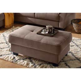 OTTO home Hocker &raquo;Solvei&laquo; braun B/H/T: 104cm x 45cm x 72cm, Luxus-Microfaser ALTARA NUBUCK
