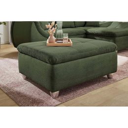 Jockenh&ouml;fer Hocker &raquo;Genua, B: 103 cm&laquo; individuell zu kombinieren gr&uuml;n Cord: 100% Polyester B/H/T: 103cm x 48cm x 82,5cm, Cord