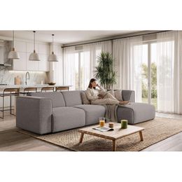 OTTO home Ecksofa &raquo;Merid L-Form, B: 295 cm - OTTO. Verl&auml;ssliche Qualit&auml;t.&laquo; jederzeit durch Module erweiterbar grau 100% Polyester B/H/T: 295cm x 70cm 