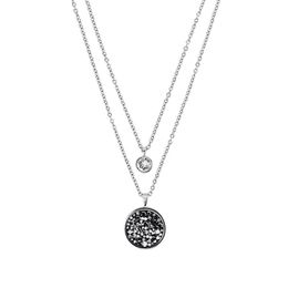 Tom Tailor Damen Tom Tailor Kette mit Anh&auml;nger mit Kristallglas Edelstahl, L: 45 B: 1,9mm