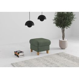 OTTO home Polsterhocker &raquo;Glendale&laquo; mit Stauraum gr&uuml;n 90% Polyester, 10% Polyamid B/H/T: 58cm x 48cm x 58cm, Struktur weich,mit Stauraum