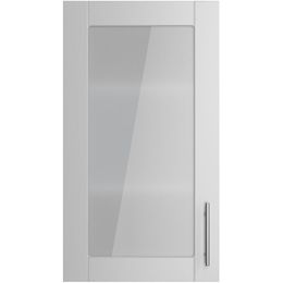 Optifit Glash&auml;ngeschrank &raquo;Ahus&laquo; Breite 50 cm grau hellgrau, B/H/T: 50cm x 89,6cm x 34,9cm, T&uuml;ren: 1 Stk.