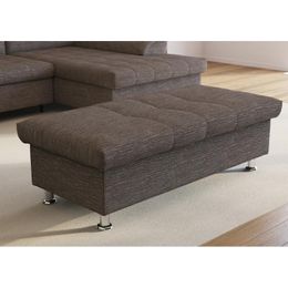 DOMO collection Hocker &raquo;FRANZI, elegant, komfortabel&laquo; inklusive Stauraum beige 90% Polyester, 10% Acryl B/H/T: 136cm x 43cm x 64cm, Struktur grob