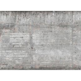 Livingwalls living walls Fototapete &raquo;Designwalls Concrete Wall&laquo; glatt Vlies, Wand, Schr&auml;ge, Decke grau Vlies B/L: 3,5m x 2,55m