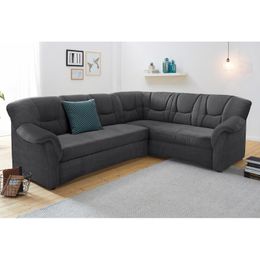 DOMO collection Ecksofa &raquo;SARAFINA 240x190 cm, auch mit Federkern f&uuml;r mehr Sitzkomfort!&laquo; whlw. mit Bettfunktion, elegantes Design, L-Form braun 